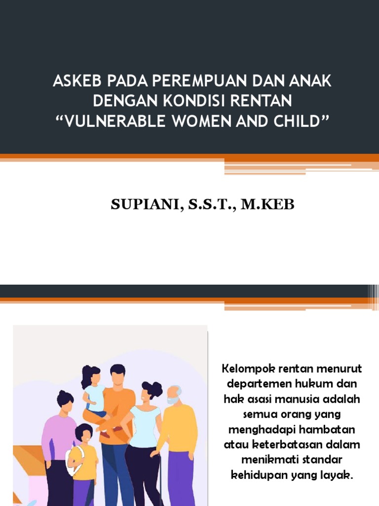 Askeb Perempuan Dan Anak Dengan Kondisi Rentan Pert 1 | PDF