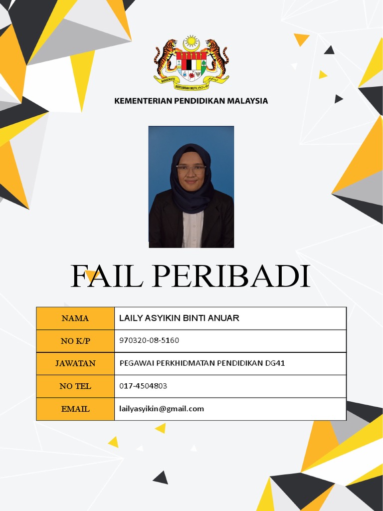 Fail Peribadi Design 1 | PDF