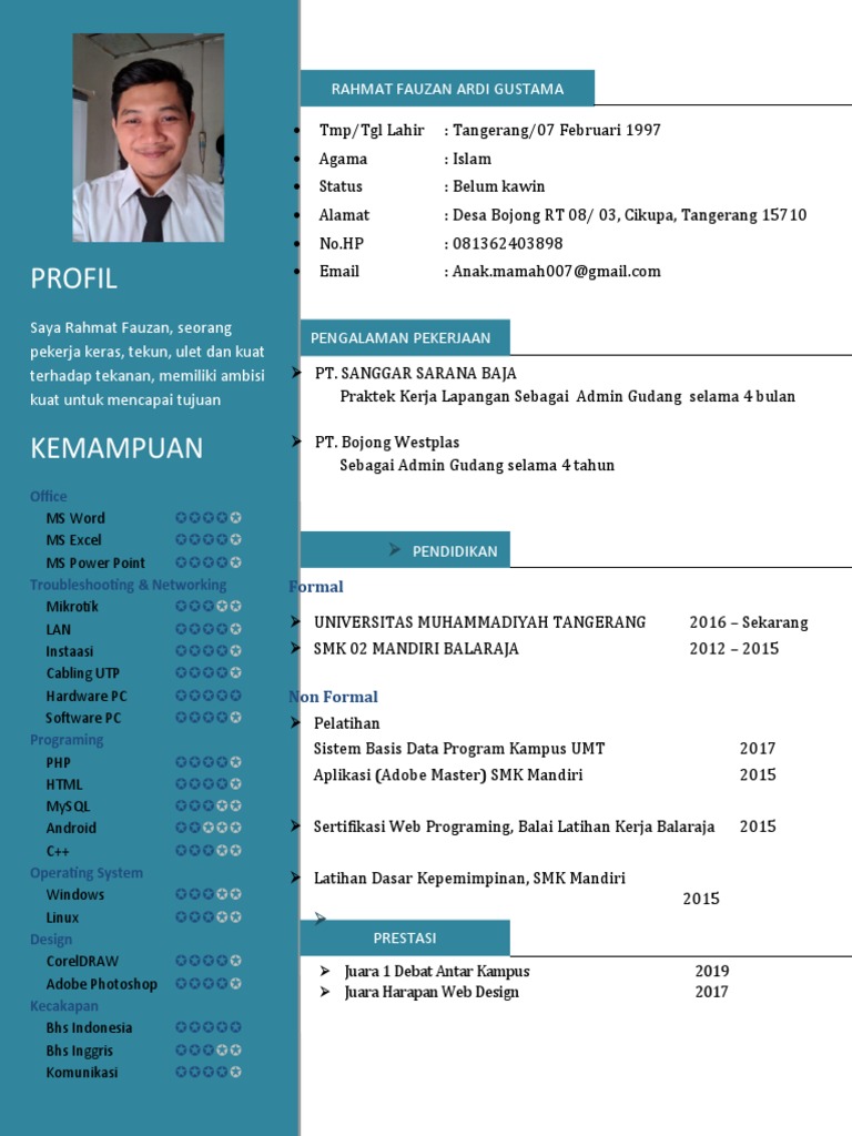 CV Fauzan | PDF