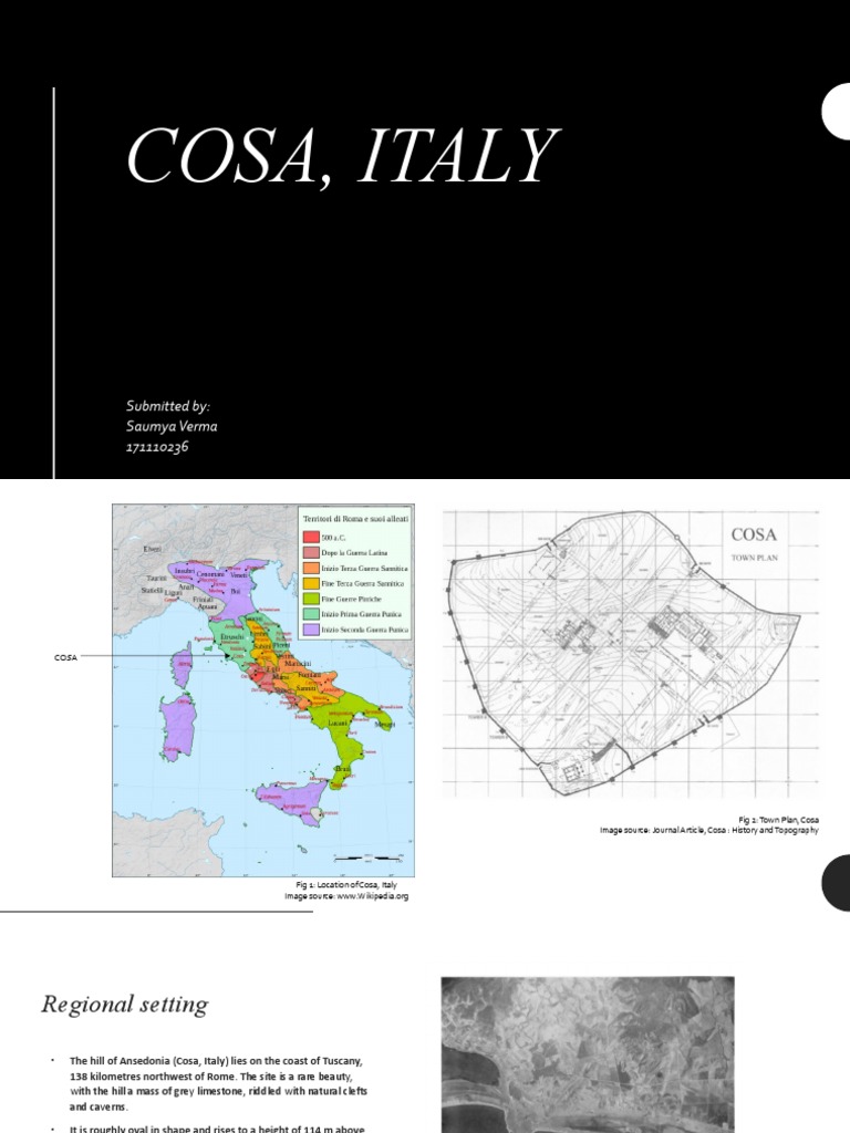 Cosa, Italy: Submitted By: Saumya Verma 171110236 | Download Free PDF ...