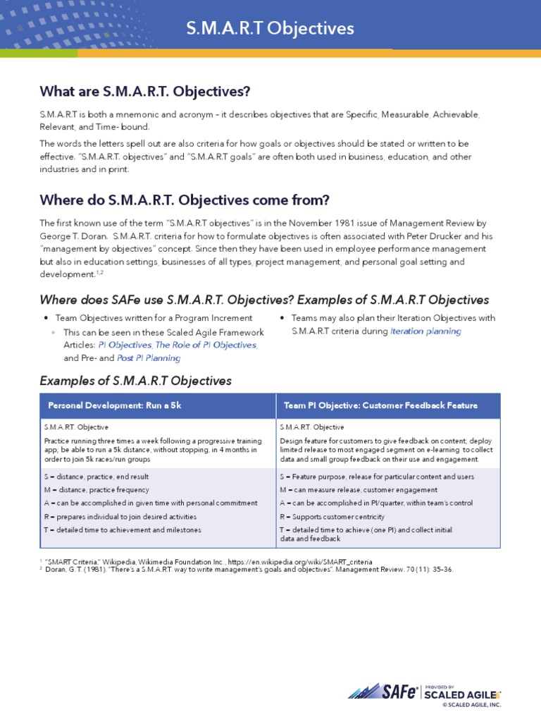 Pre-ILT SMART Objectives | PDF | Goal | Business