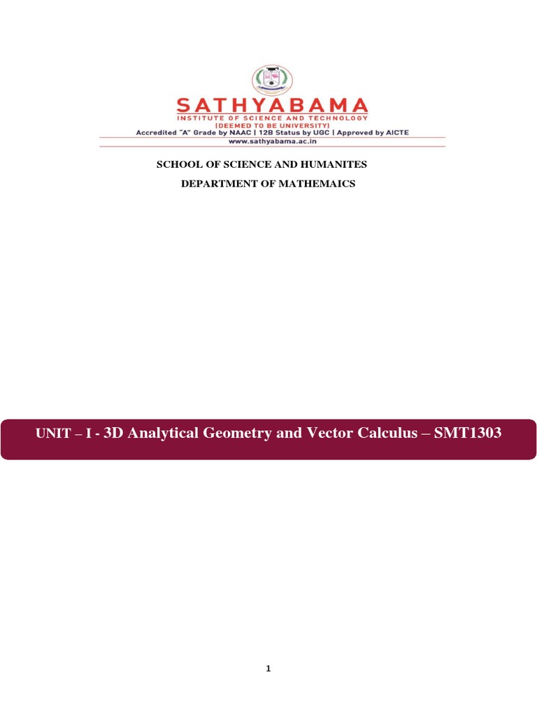 3D Analytical Geometry Concepts | PDF | Sphere | Cartesian Coordinate ...