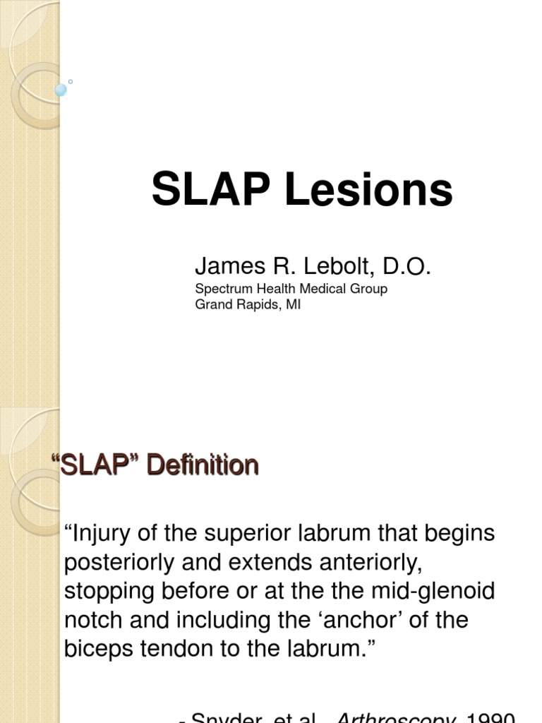 Slap Lesions | PDF | Shoulder | Dance Science