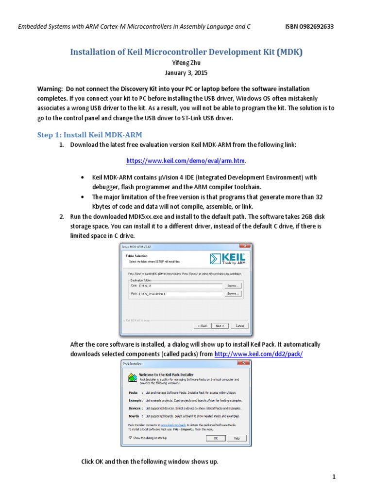 Installation of Keil Microcontroller Development Kit (MDK) | PDF ...