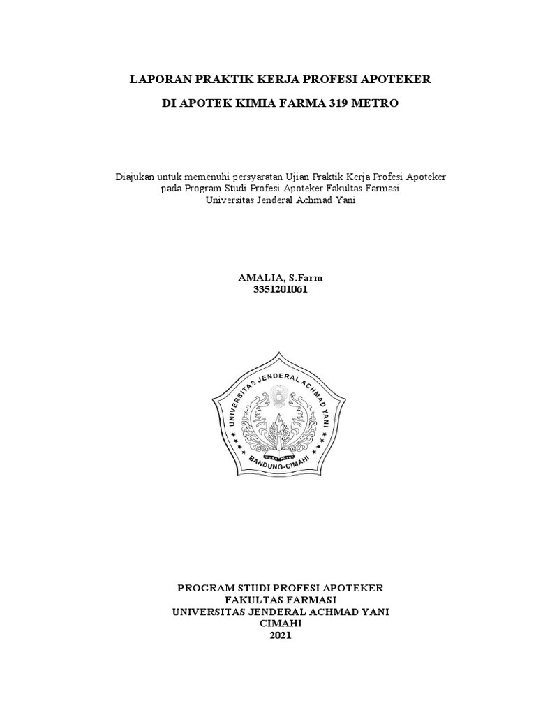 Laporan Apotek | PDF