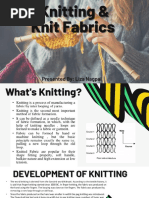 Knitted Fabric Structures | PDF | Knitting | Textiles