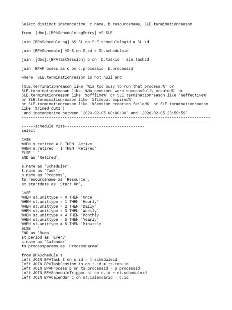 SQL Query Samples For Unilever Reports | PDF | Software Development ...