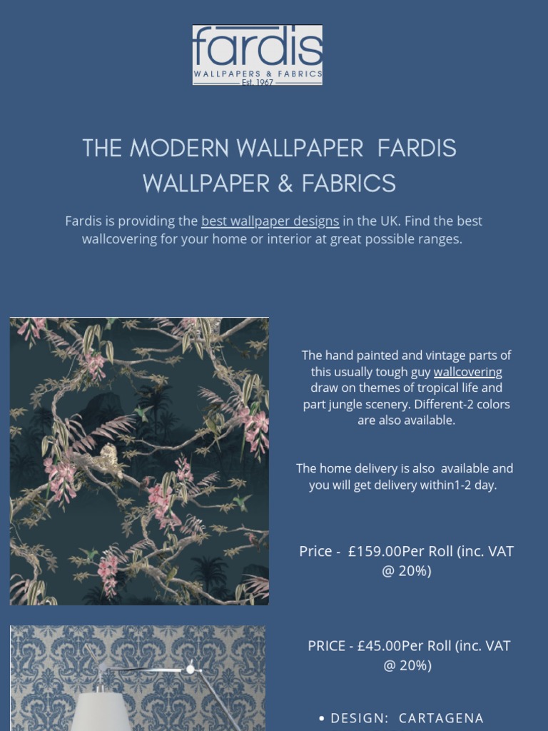 Fardis Wallpaper Collection Overview | PDF