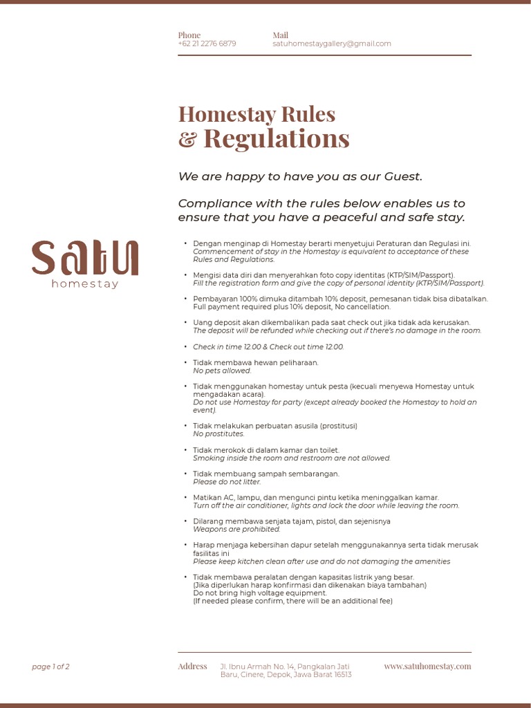SATU - Rules Regulations | PDF
