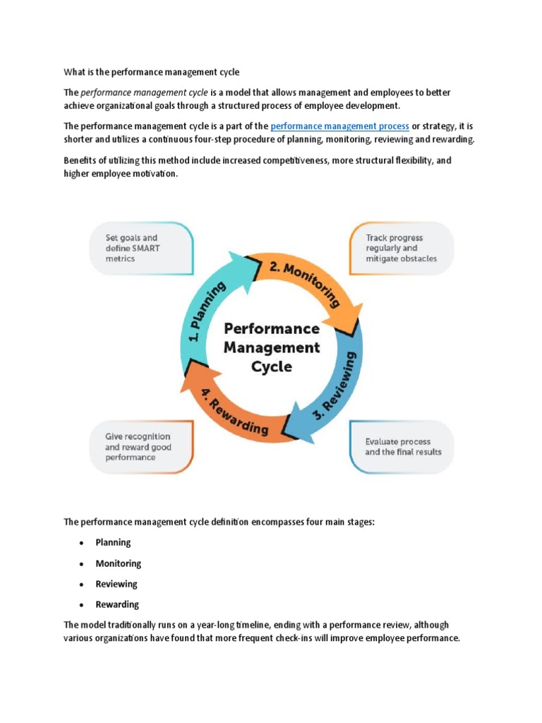 Performance Management Process: Planning Monitoring Reviewing Rewarding ...