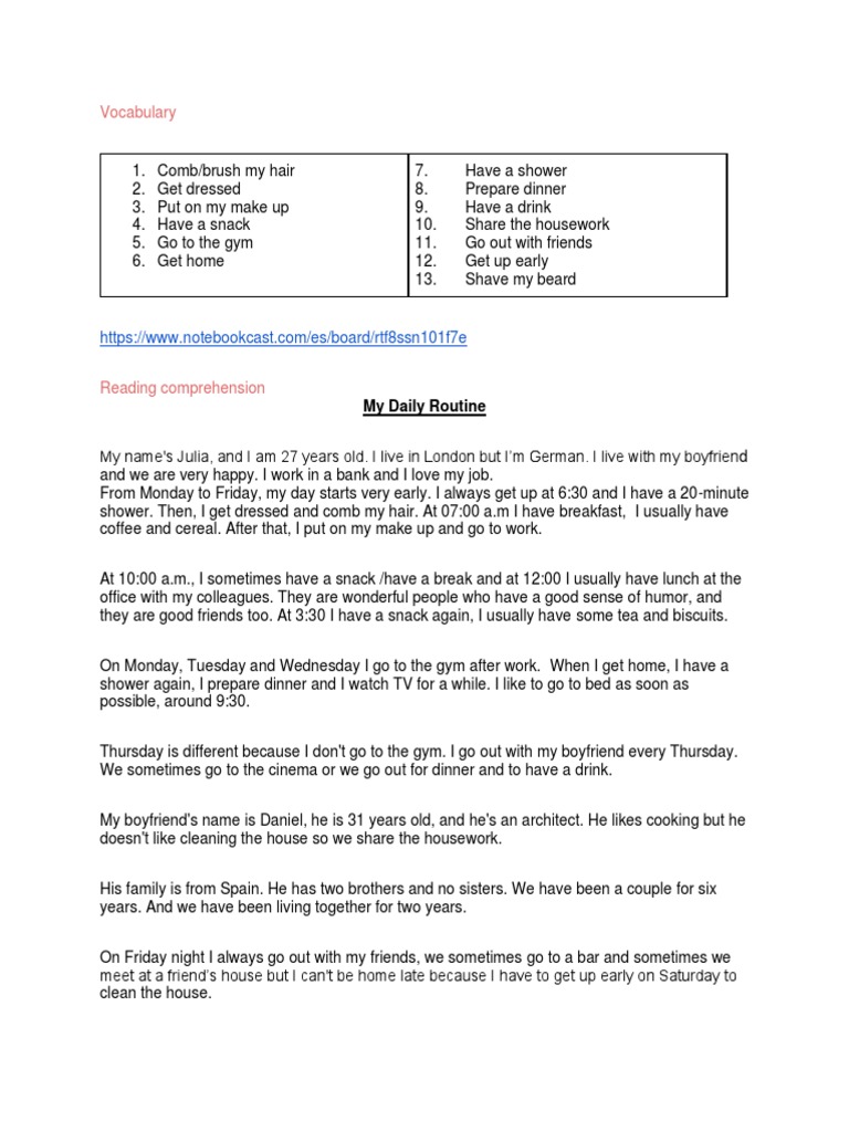 English Lesson 1 | PDF | English Language | Object (Grammar)