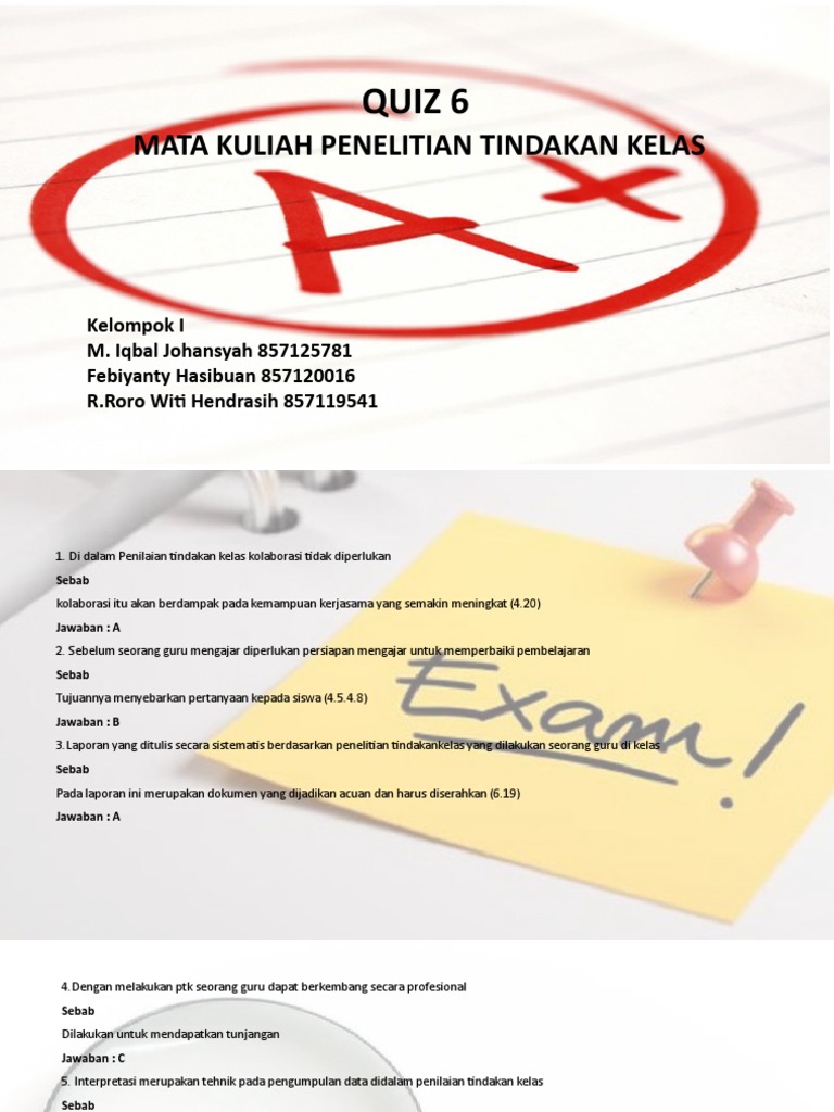 Quiz 6 Kelompok 1 | PDF