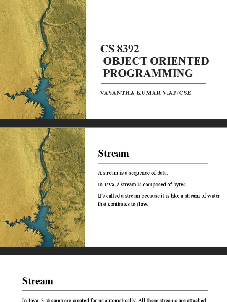 CS8392 - Oop - Unit - 3 - PPT - 3.4 | PDF | Input/Output | Information ... CS8392 - Oop - Unit - 3 - PPT - 3.4 | PDF | Input/Output | Information ...