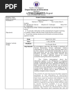 Narrative Report Classroom Observation | PDF | Teachers | Classroom