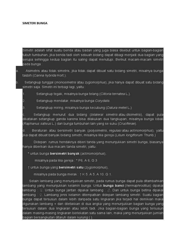 Simetri Bunga | PDF | Puisi