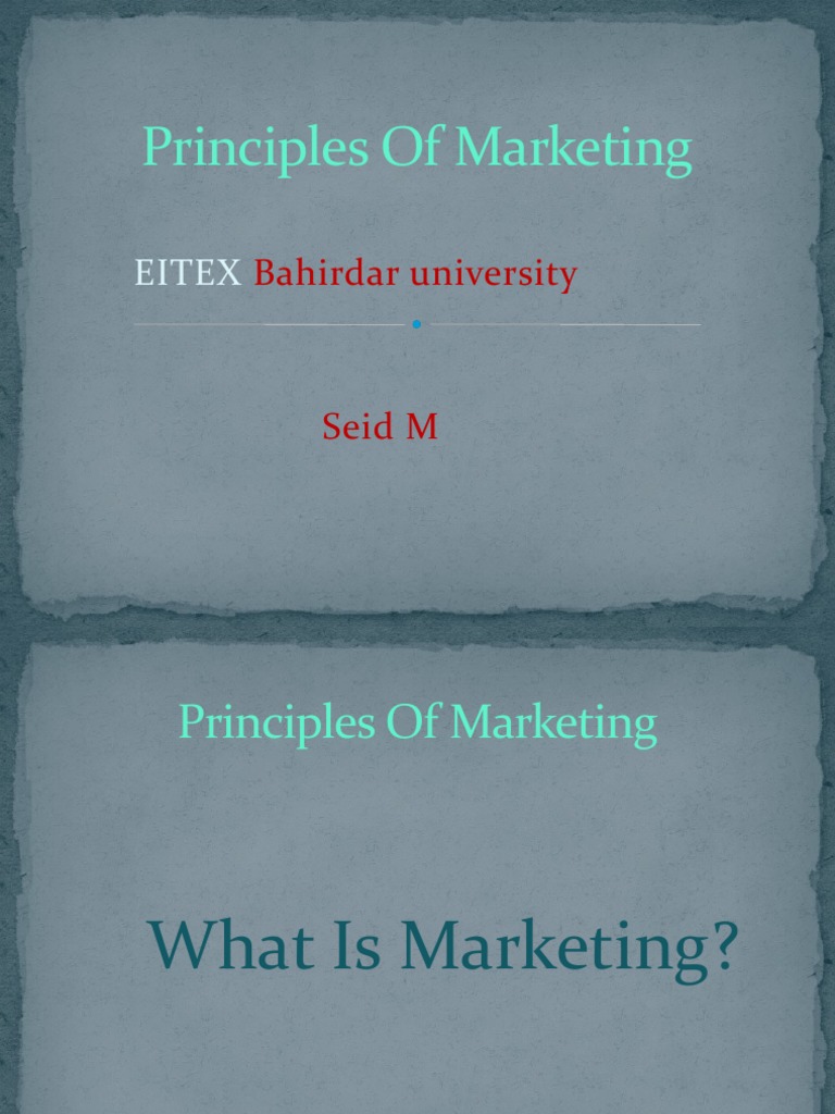 Marketing PowerPoint Presentation | PDF | Marketing | Market (Economics)