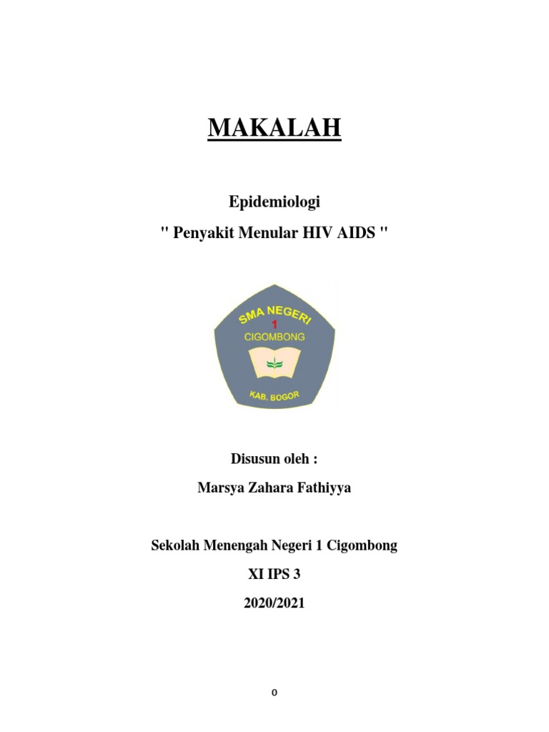 MAKALAH Tentang HIV AIDS-dikonversi | PDF | Pengembangan Diri