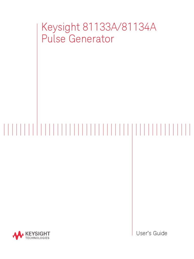 Keysight 81133A/81134A Pulse Generator: User's Guide | PDF ...