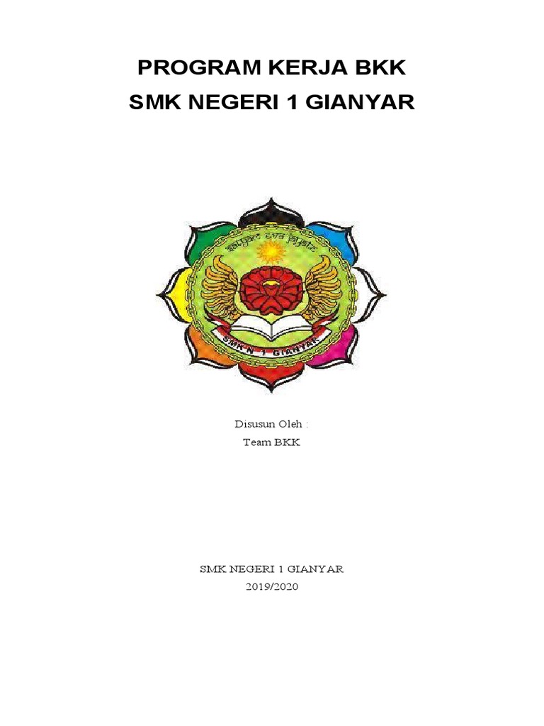 Program Kerja BKK SMK Negeri 1 Gianyar | PDF