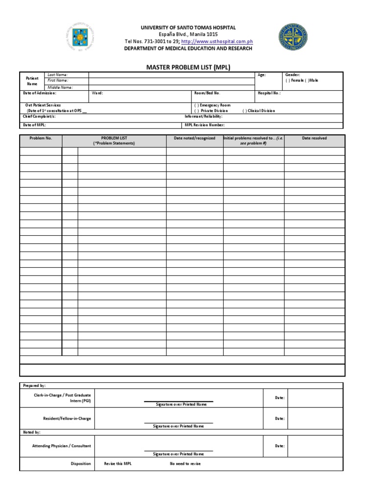 MPL Template | PDF | Health Sciences | Medicine