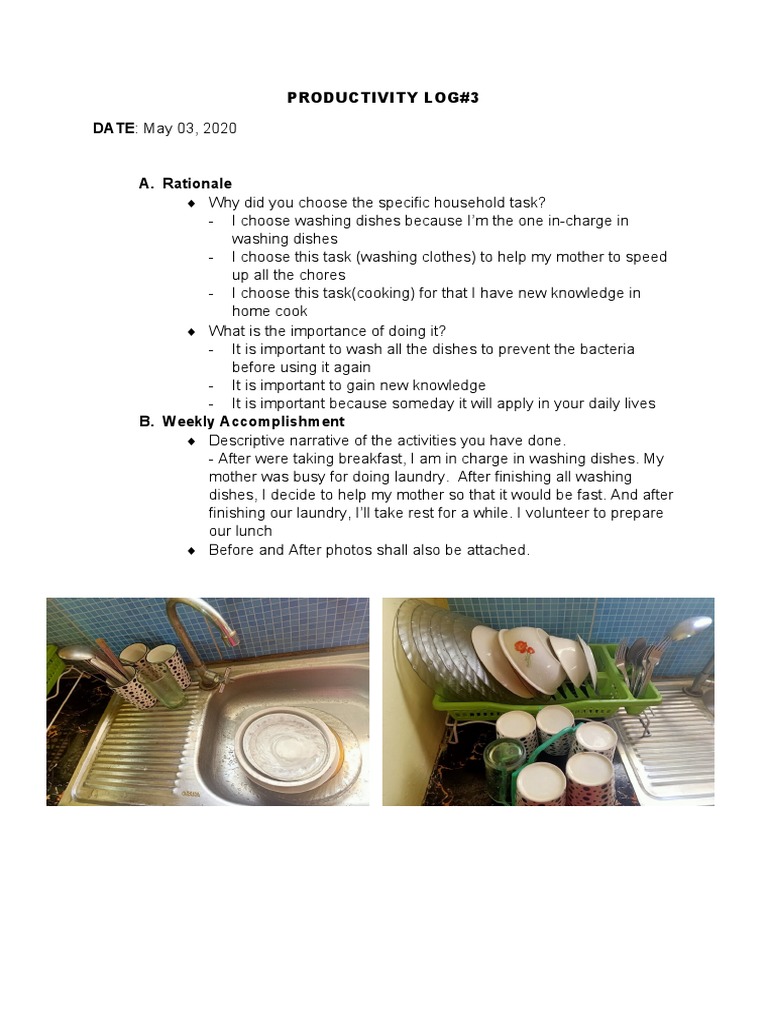 Productivity Log | PDF