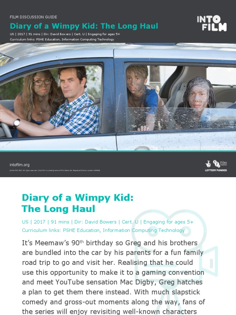 Film Guide - Diary of A Wimpy Kid - The Long Haul | PDF
