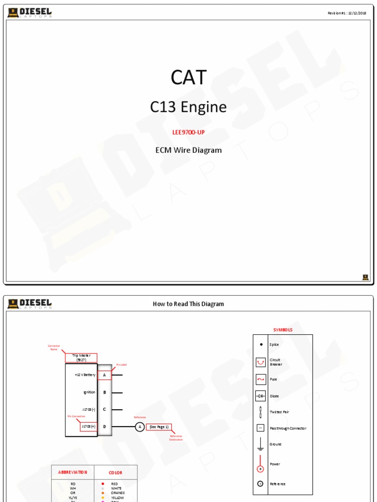 Cat C13 Twin Turbo Diagrams