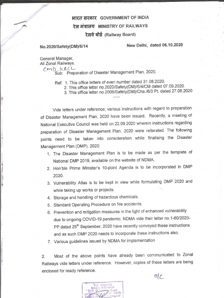 Board Letter Preparation of DM Plan 06.10.20 | PDF