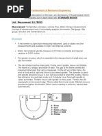 Micrometer Parts and Functions Explained | PDF | Tools