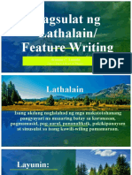 Feature Article Guide Tagalog | PDF
