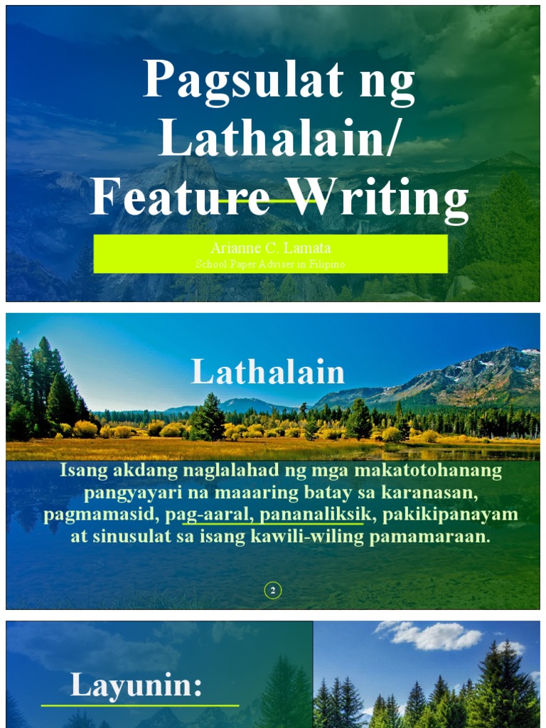 Feature Writing | PDF