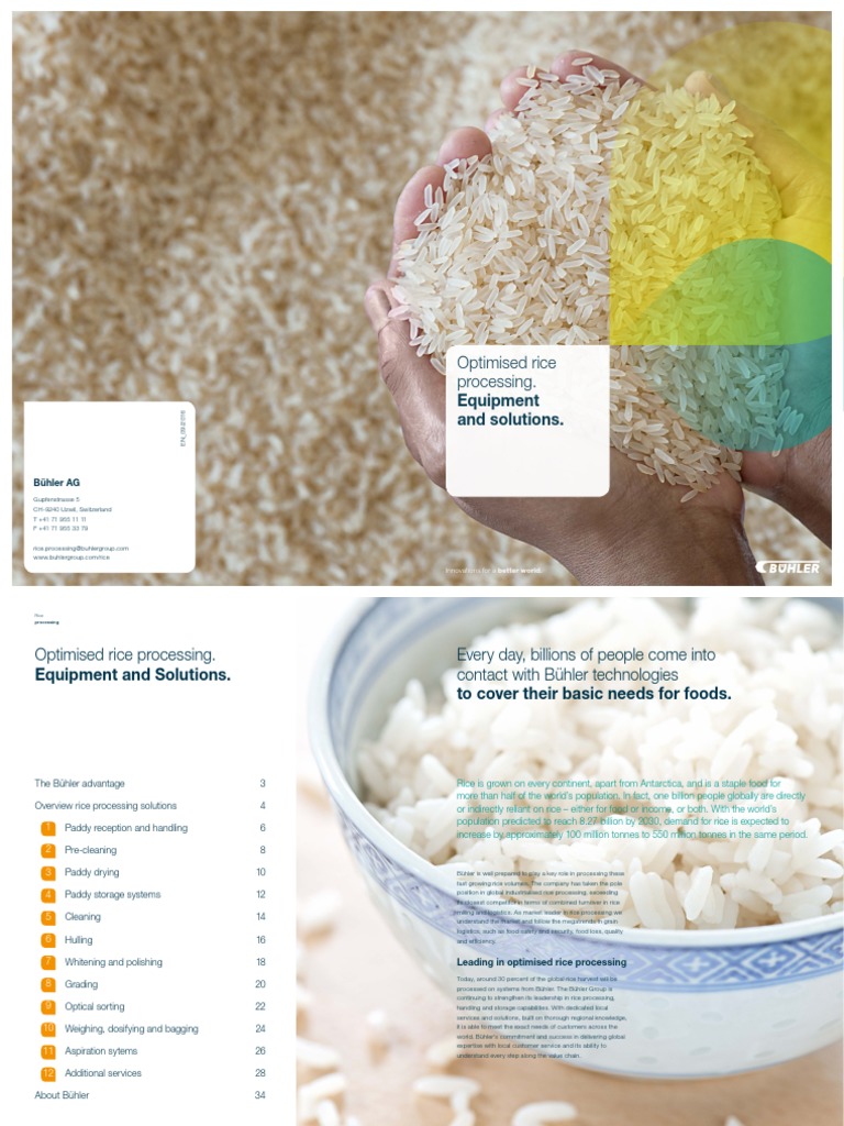 Buhler Rice Processing Final-Spread | PDF | Rice | Automation