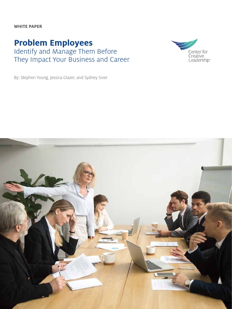 Problem Employees CCL White Paper | PDF | Reputation | Leadership