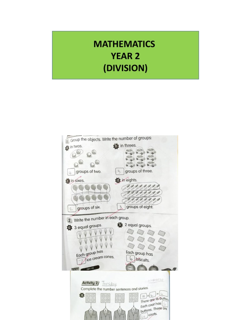 Mathematics Year 2 - Division | PDF