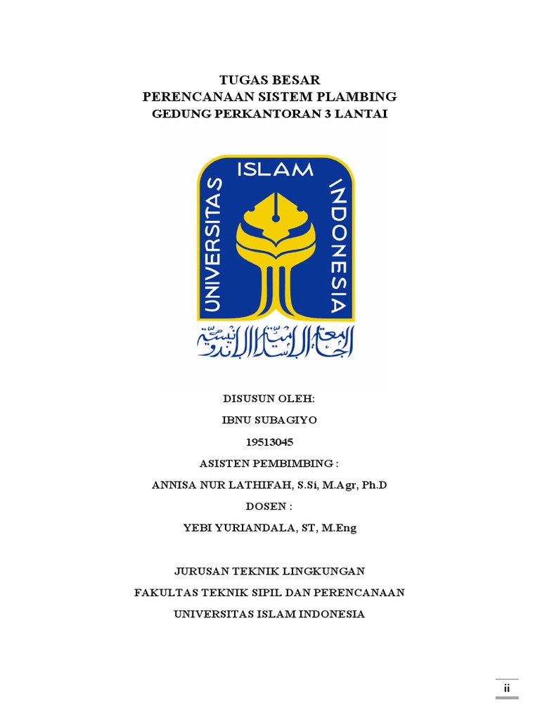 Laporan Plambing UII | PDF