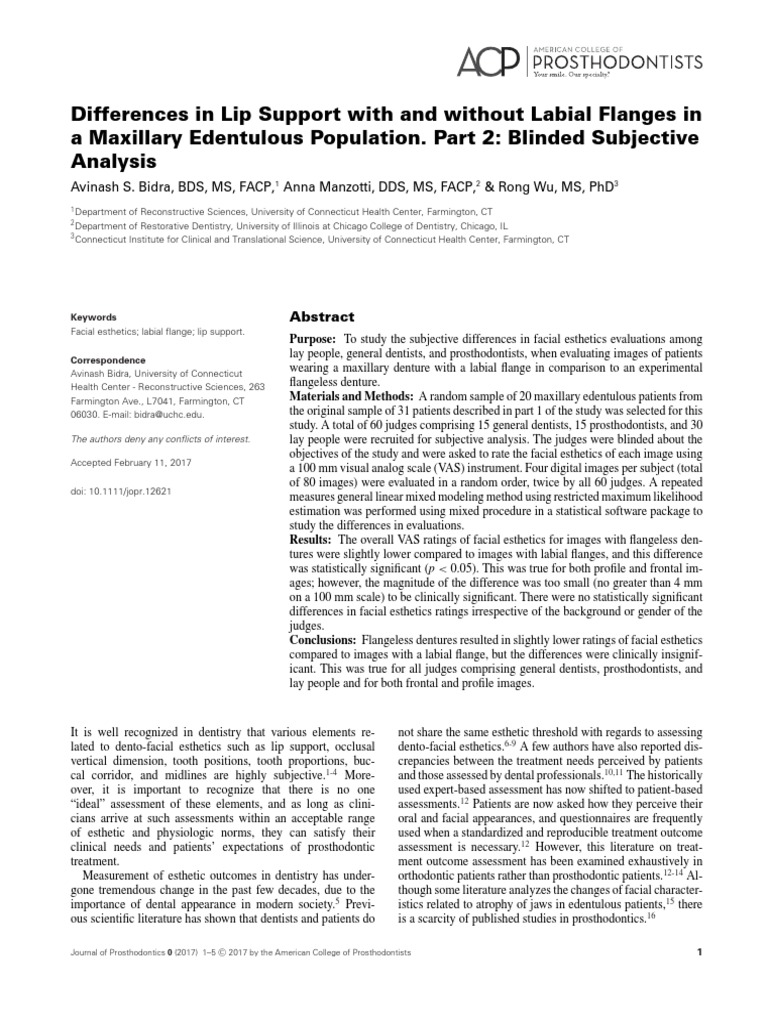 Lip Support 2 | Descargar gratis PDF | Prosthodontics | Dentistry