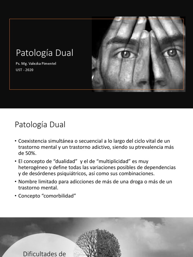 7 PPT Patologia Dual | PDF | La dependencia de sustancias | Trastorno ...