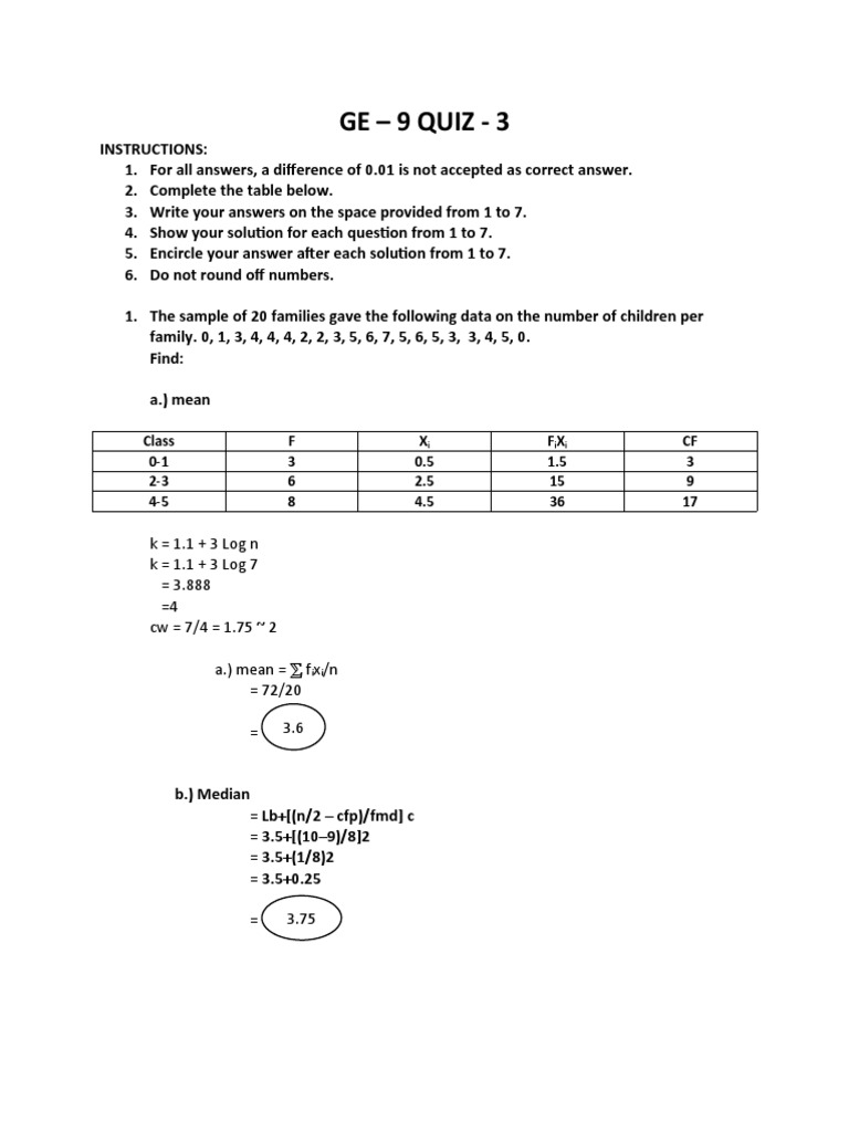 Analysis of Demographic Data from Student Quizzes | PDF | Statistics ...