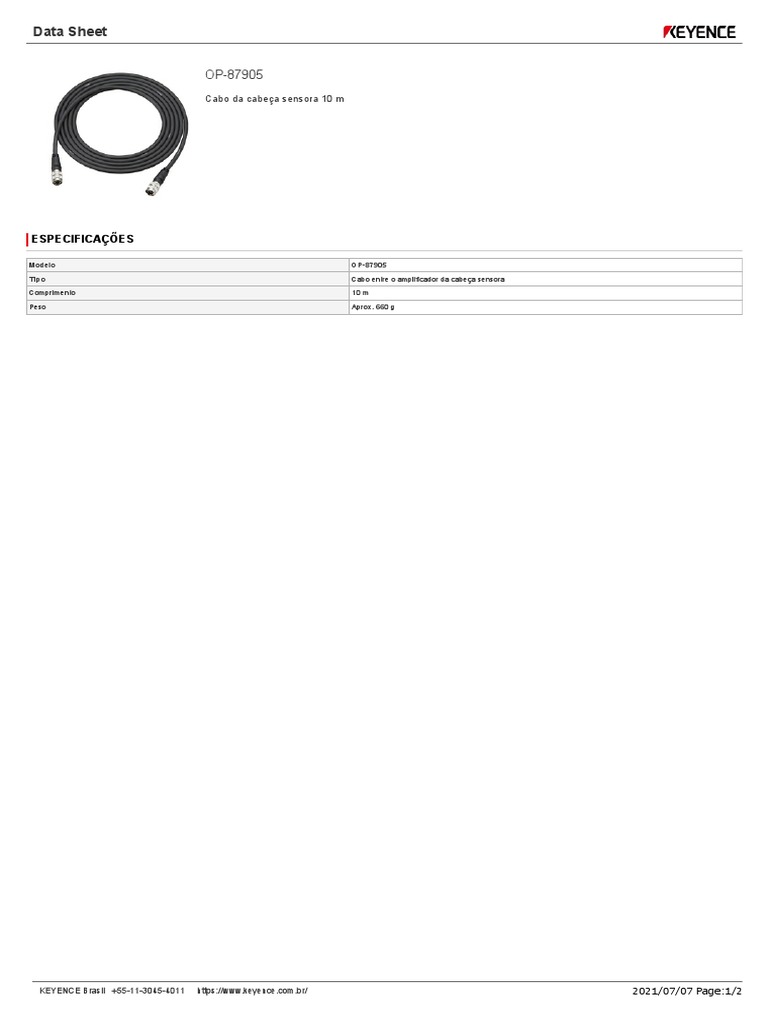 OP-87905 Datasheet | PDF | Casa e Jardim | Computadores