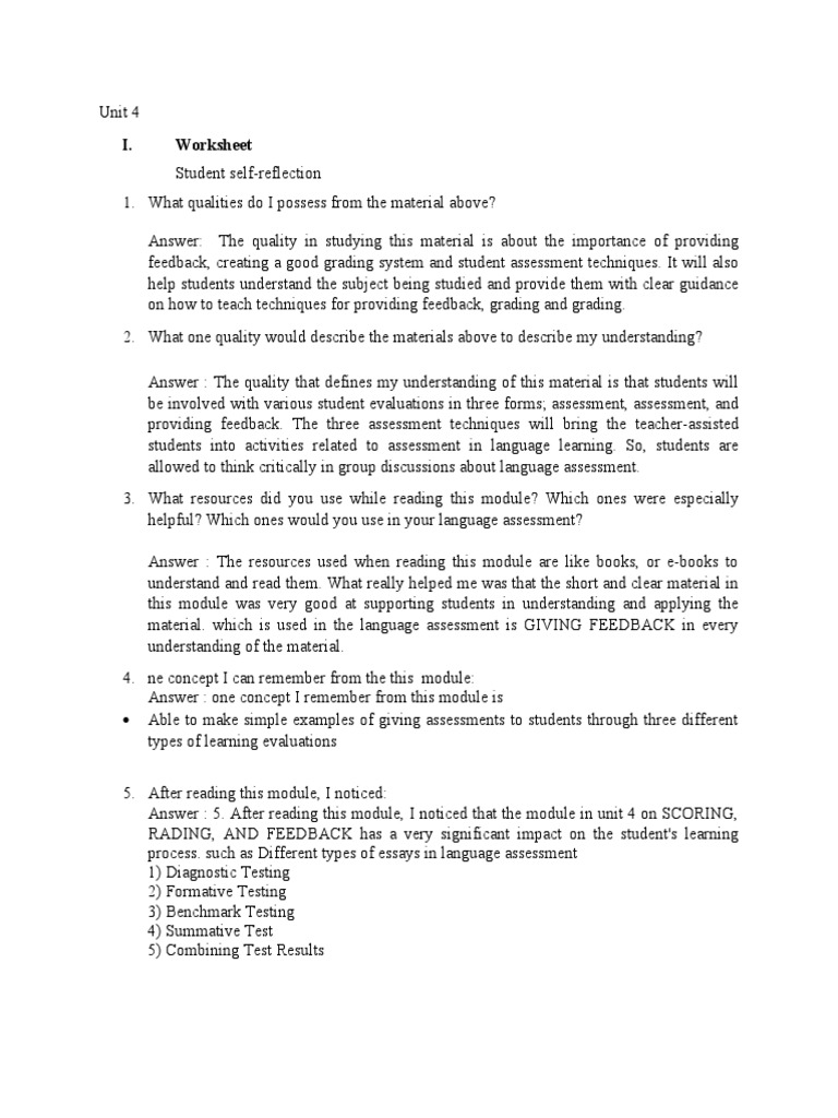 Unit 4 Amallia | PDF | Career & Growth | Wellness