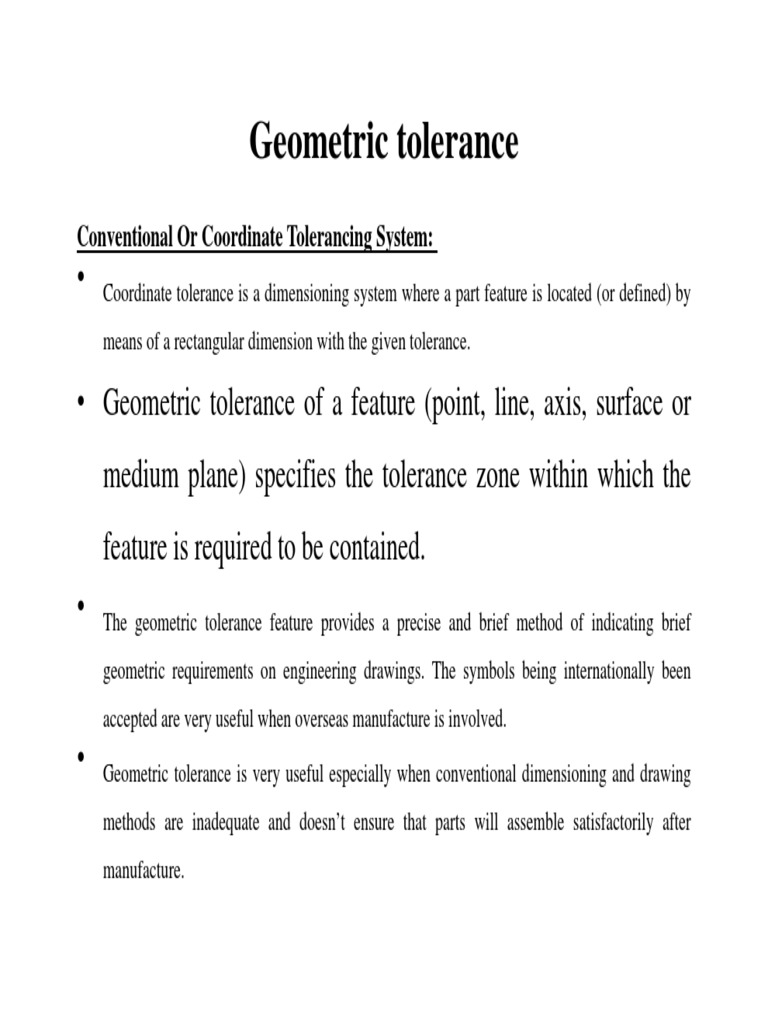 Geometric Tolerance | PDF | Engineering Tolerance | Geometry