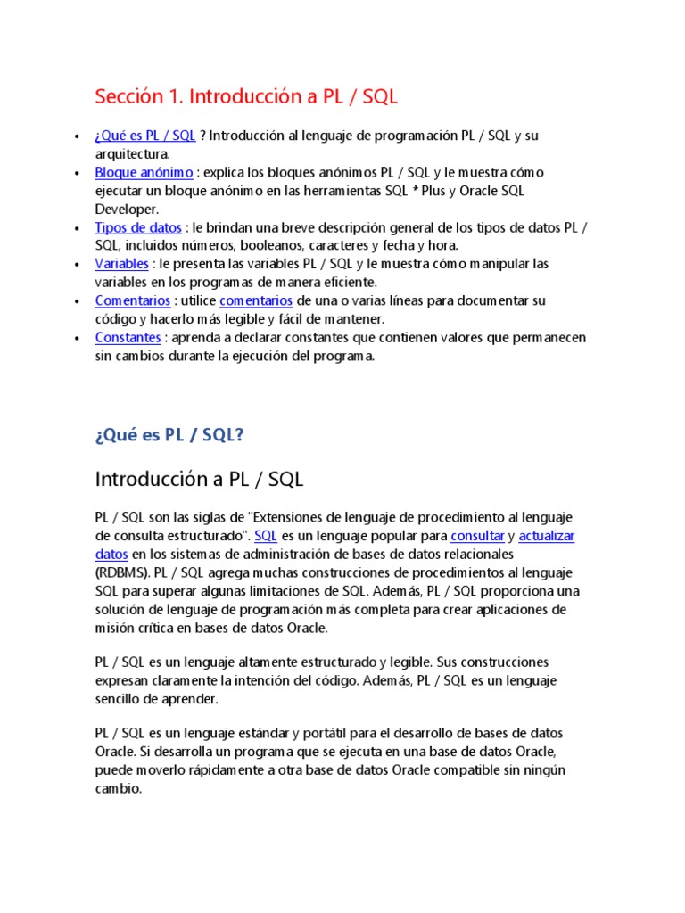 PLSQL Diplomado | PDF | Pl / Sql | SQL