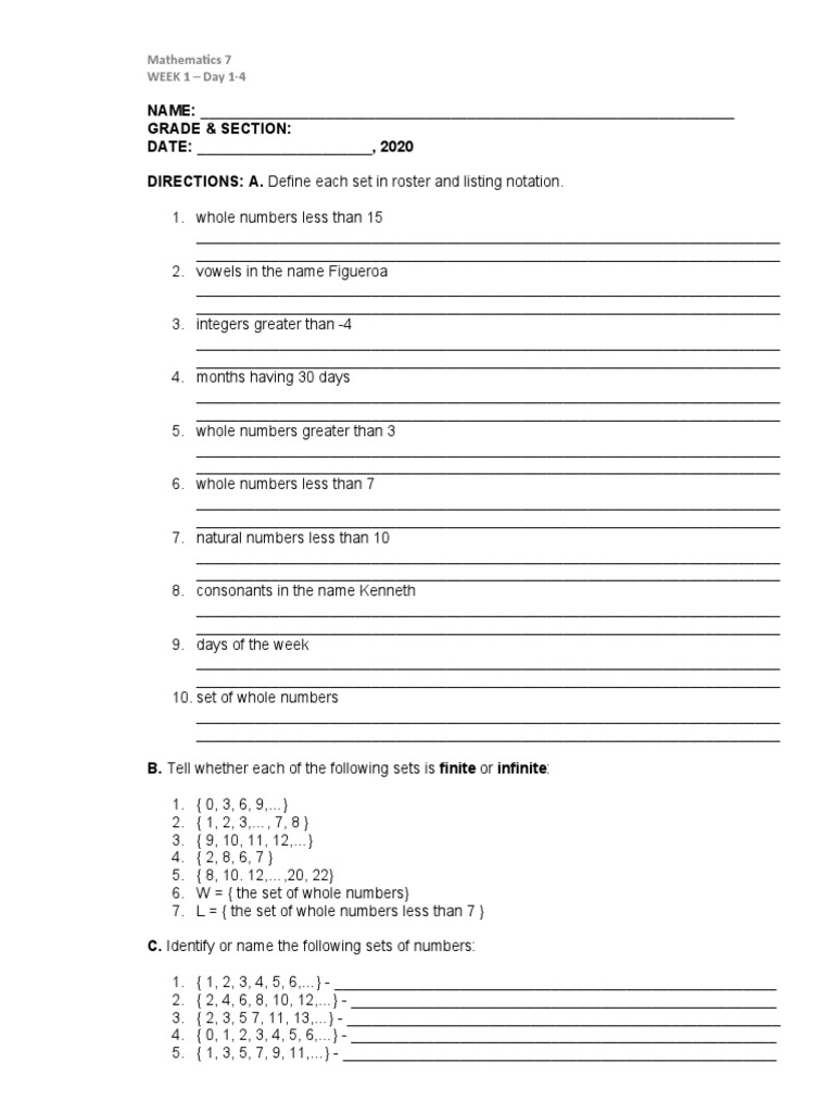 WorkBook - Mathematics 7 | PDF | Subtraction | Integer