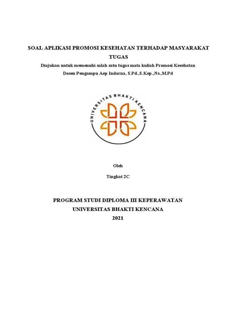 Soal Promkes p14 2c | PDF