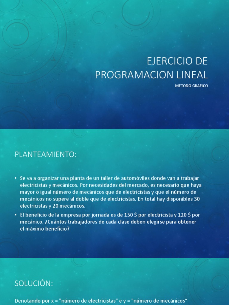 Ejercicio de Programacion Lineal 2 | PDF