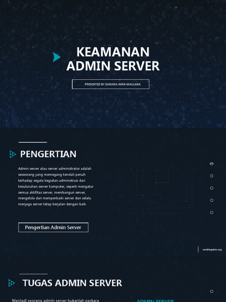 Tugas dan Tanggung Jawab Admin Server | PDF