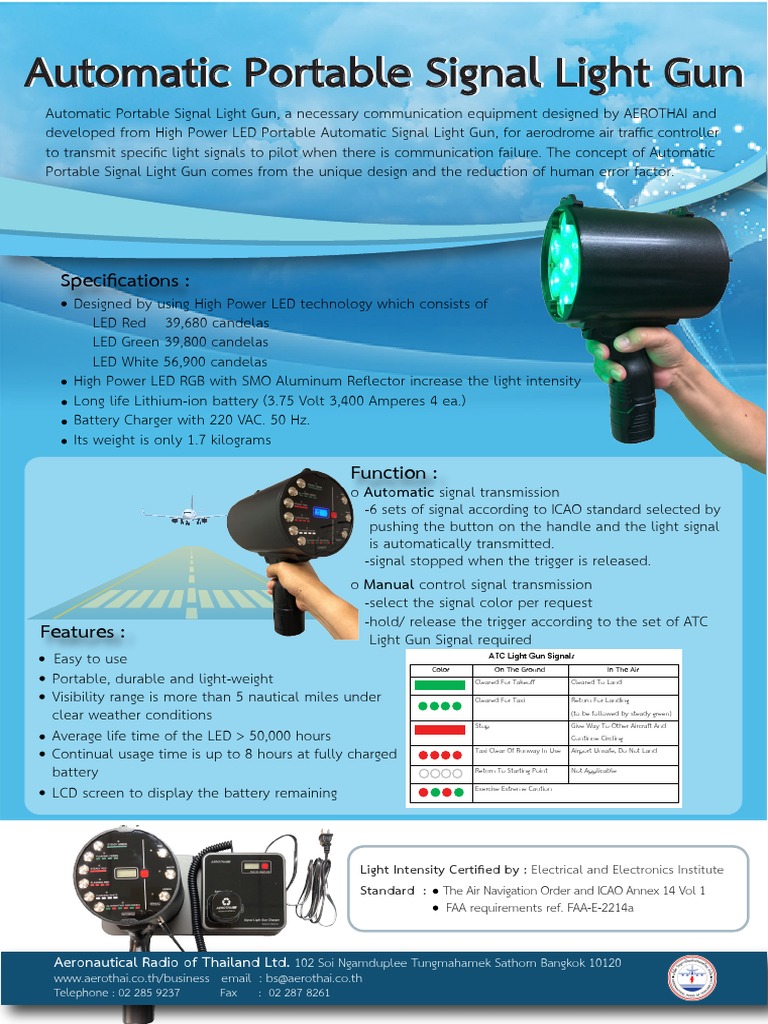 Signal Light Gun - en - Jan2021 | PDF | Air Traffic Control | Aviation