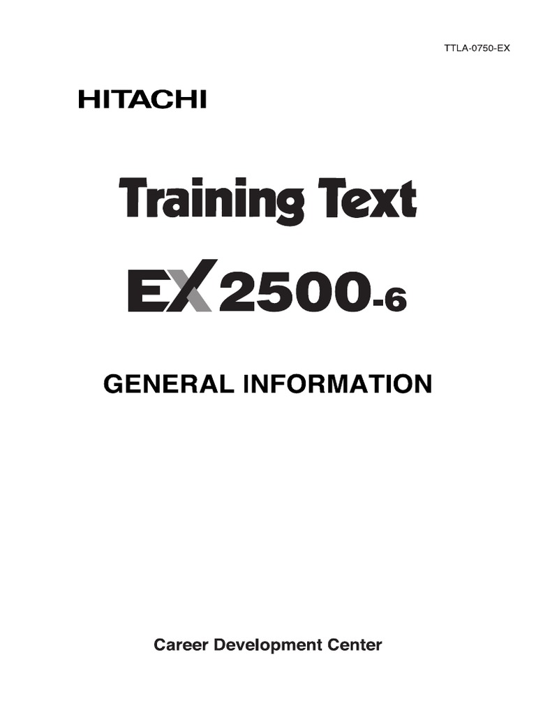 EX2500-6 General Info | PDF | Turbocharger | Horsepower