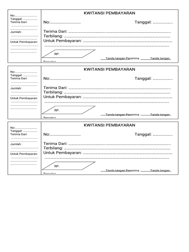 Kwitansi Kosong | PDF