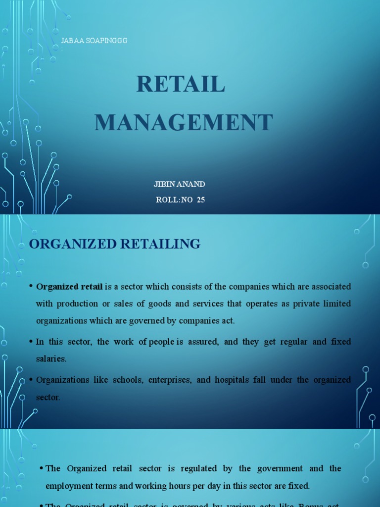 Retail Management | PDF | Retail | Working Time
